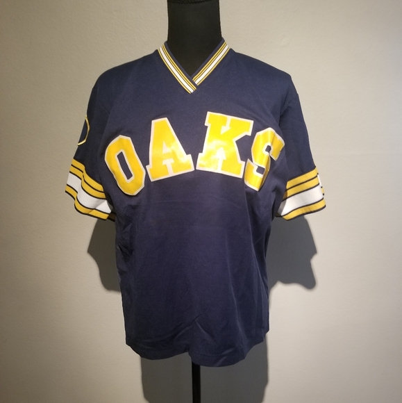 Vintage | Shirts | Vintage Oaks Baseball Jersey Letrell Sports Made In ...